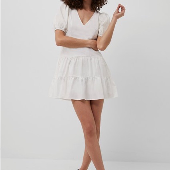 Dresses | French Connection Birch Poplin Puff Sleeve Dress | Poshmark